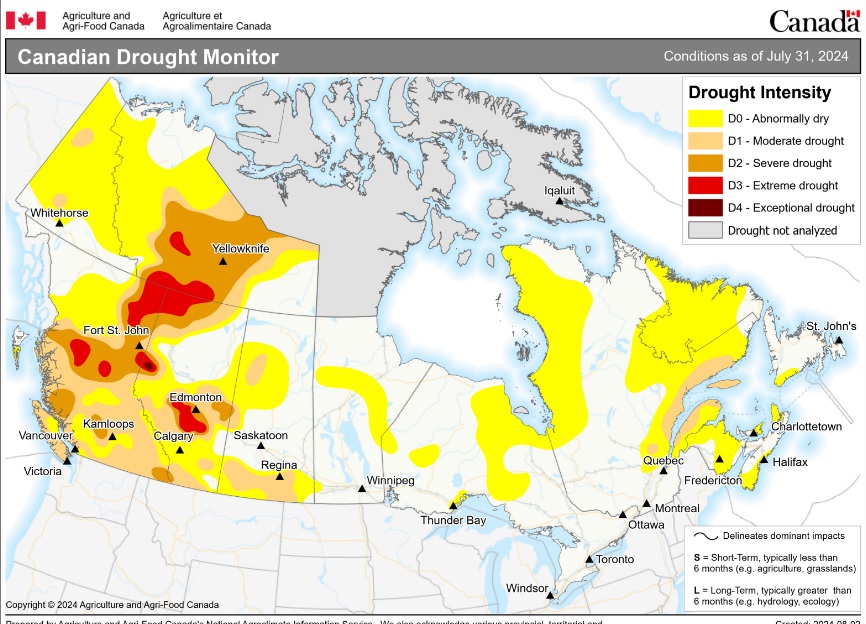 MAP: Prairie Drought Rebounds in ... | Syngenta CA